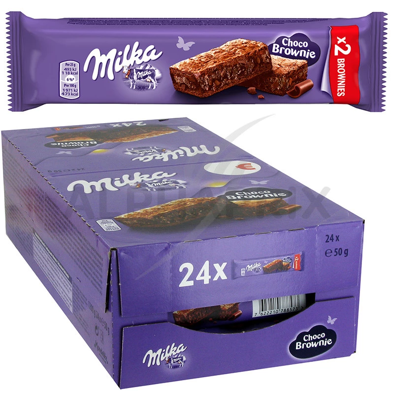 milka barre brownie 50 g boite de 24 sachets de 50g - Comptoirnaturel